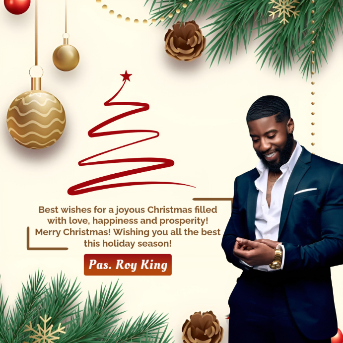 Yellow Maximalist Merry Christmas Square (1:1) Template | PosterMyWall