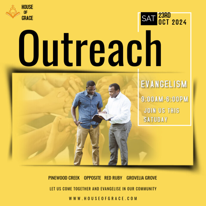 Copy of Yellow Maximalist Outreach Instagram Post | PosterMyWall