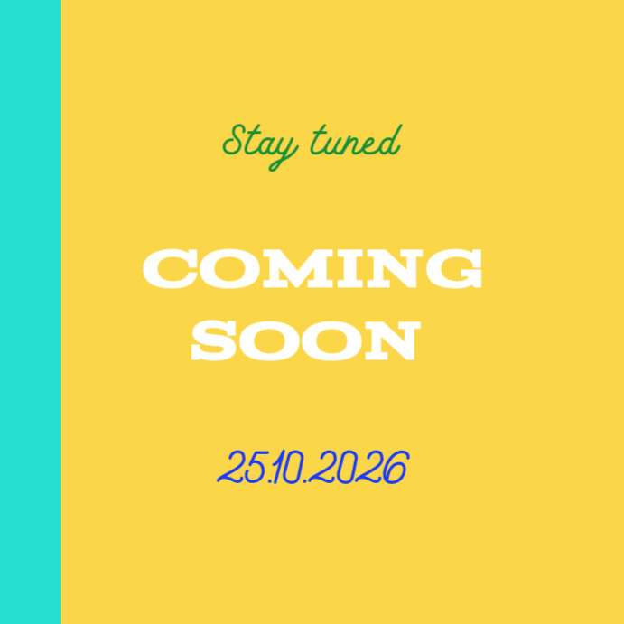 Yellow Maximalist Stay Tuned Coming Soon Instagram Post Template ...
