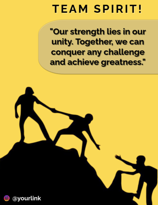 Copy of Yellow Maximalist Team Spirit Unity Flyer (u | PosterMyWall
