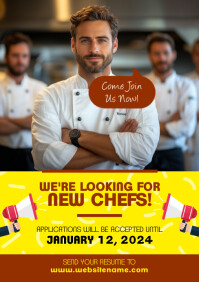 We are hiring chef Template | PosterMyWall