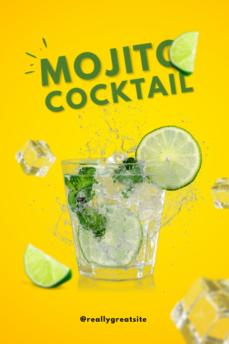 Yellow Maximalist Yellow And Green Digital Im Template | PosterMyWall