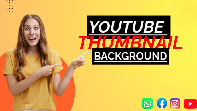 Yellow Maximalist Youtube Youtube Thumbnail Template | PosterMyWall