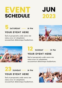 EVENT SCHEDULE Template | PosterMyWall