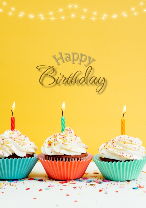 yellow mix birthday template | PosterMyWall