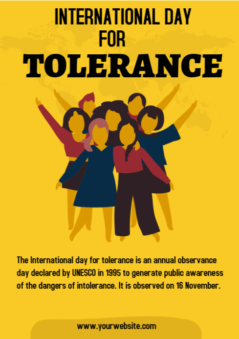 Yellow Modern & Minimal Black And Yellow International Day For ...