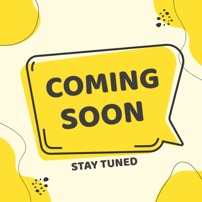 Yellow Modern & Minimal Coming Soom Instagram Template | PosterMyWall