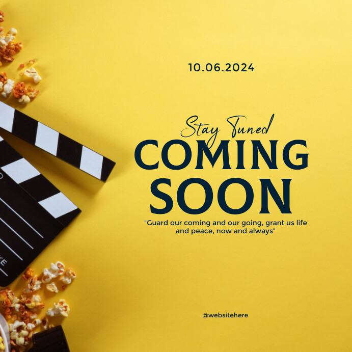 Yellow Modern & Minimal Coming Soon Instagram Template | PosterMyWall