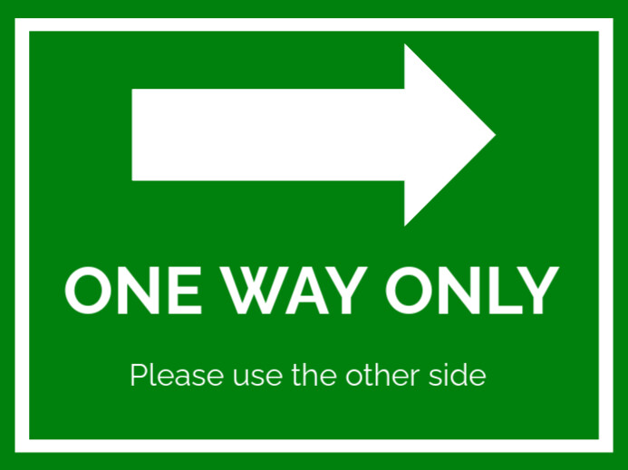 Modèle Yellow Modern & Minimal One Way Only Sign Board Design Template ...