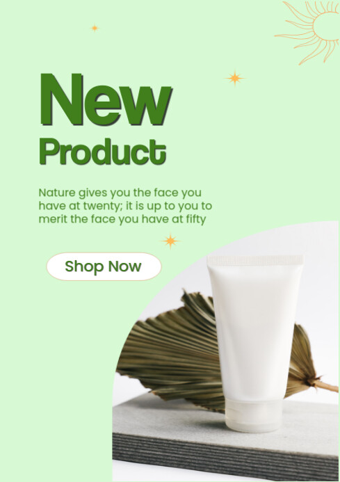 Copy of Yellow Modern & Minimal Skincare Product Promotion A4 ...