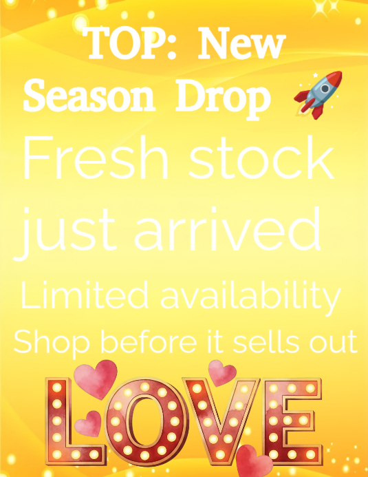 Yellow New Season Drop Flyer Template | PosterMyWall