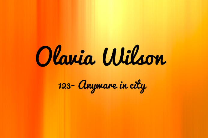 Copy of Yellow orange Address label | PosterMyWall