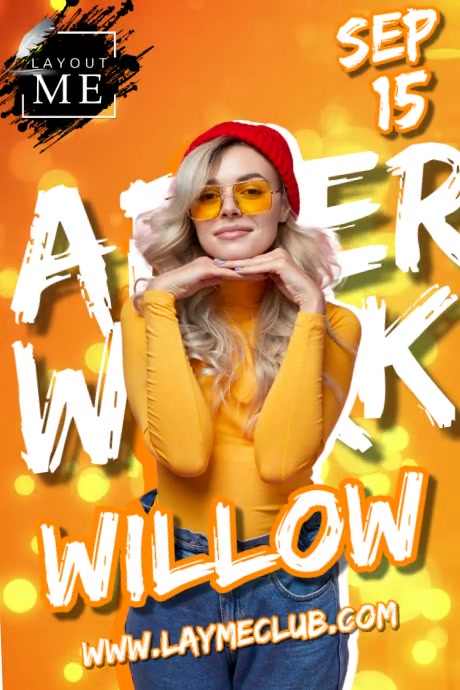 Yellow Party Video Template | PosterMyWall