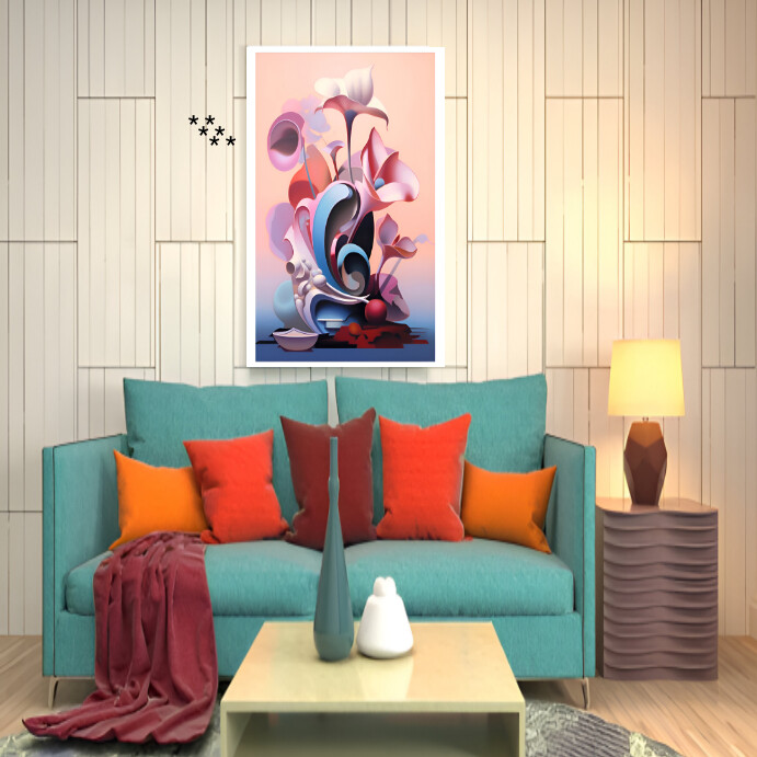 Copy of Yellow Pastel Elegant Wall Frame Square (1:1) | PosterMyWall