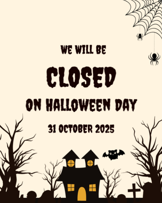 Yellow Pastel Halloween Closed Instagram Portrait Template | PosterMyWall