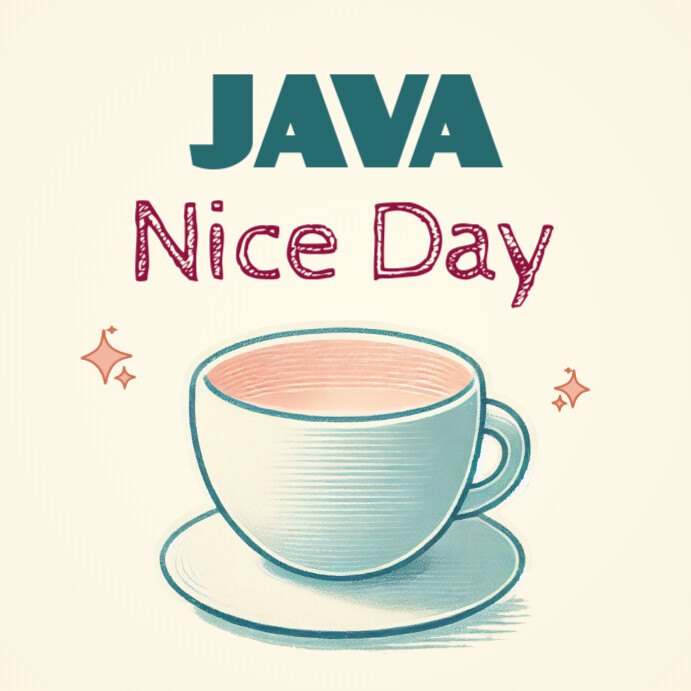 Yellow Pastel Have A Nice Day Coffee Pun Java Nice Day Instagram Post Template | PosterMyWall