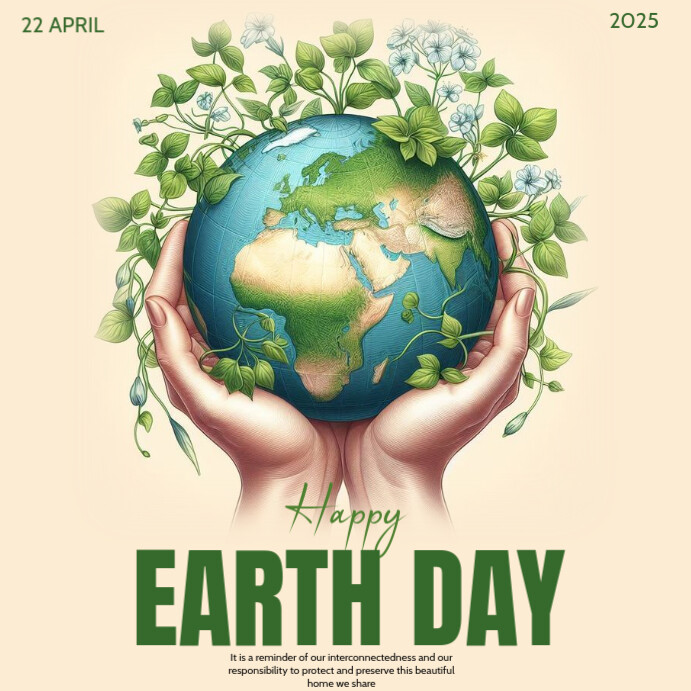 Copy of Yellow Pastel World Earth Day Instagram Post | PosterMyWall