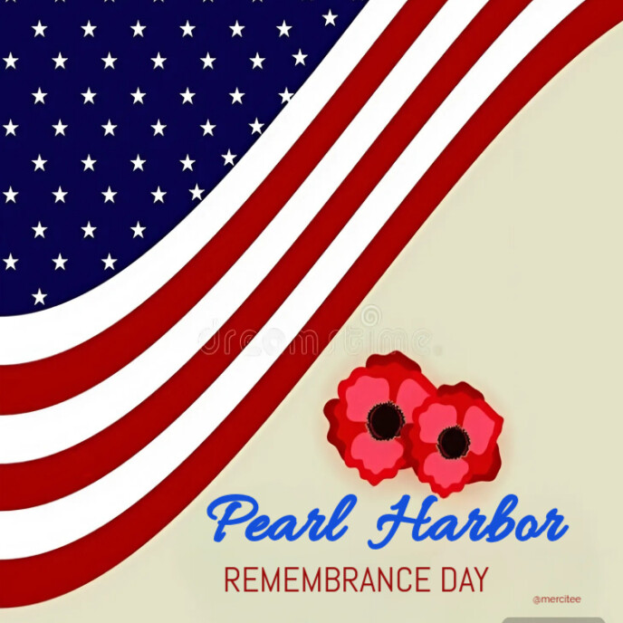 Yellow Pearl Harbor Remembrance Day Album Cover Template | PosterMyWall