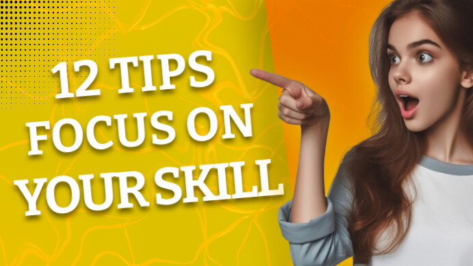 Yellow Professional 12 TIPS Youtube Thumbnail Template | PosterMyWall