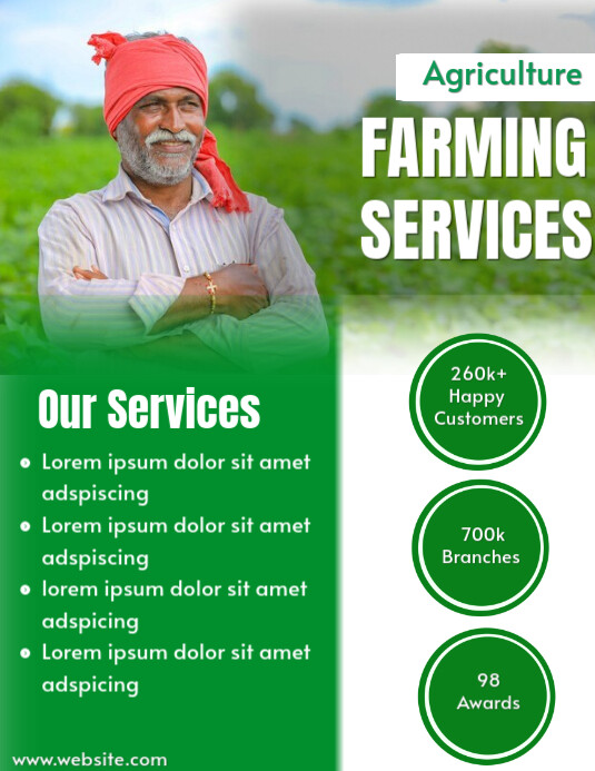 Yellow Professional Agriculture Flyer Flyer (us Letter) Template ...