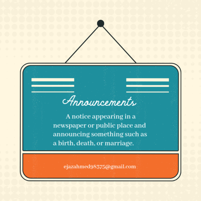 Yellow Professional Announcement Background Instagram Post Template ...