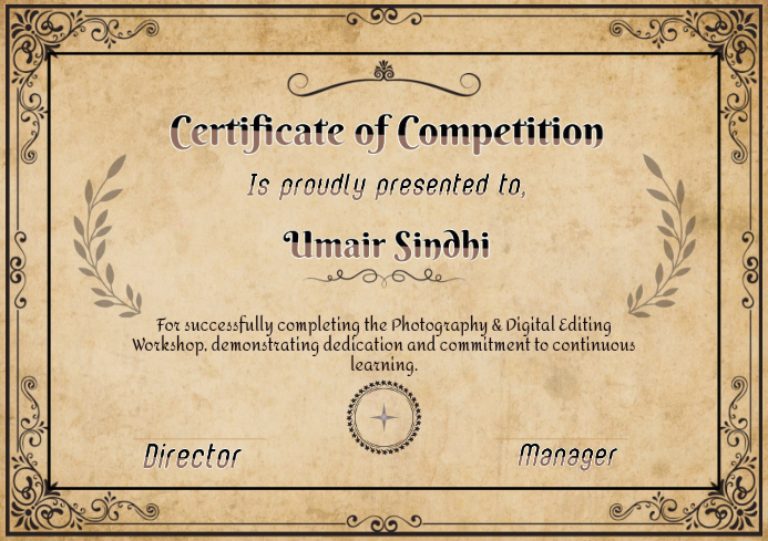 Yellow Professional Appreciation Certificate Digital Display (16:9 ...
