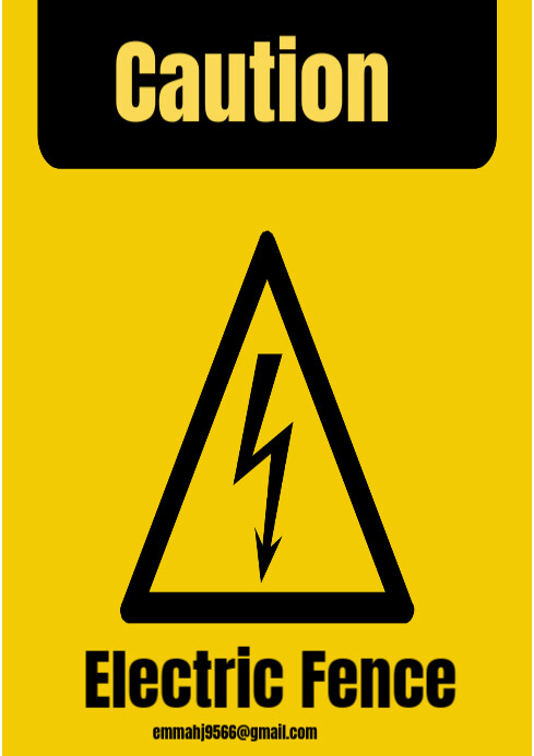 Yellow Professional Caution A4 Templat | PosterMyWall