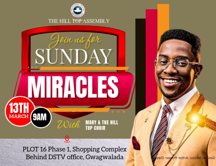 Copy of Yellow Professional Church Flyer (us Letter) | PosterMyWall