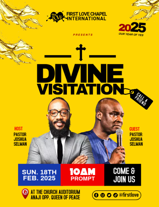 Yellow Professional Church Flyer Template Flyer (us Letter) | PosterMyWall