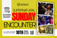 Yellow Professional Church Flyers Poster Template | PosterMyWall