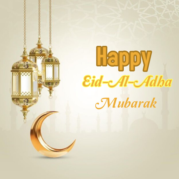 Plantilla de Yellow Professional Eid Al Adha Instagram Pos | PosterMyWall