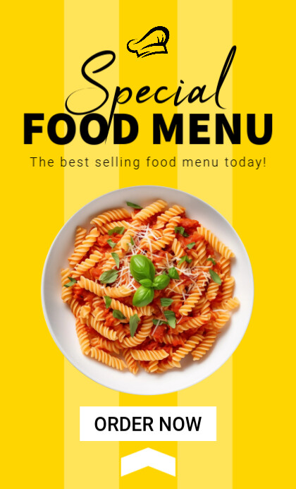 Yellow Professional Food Menu Us Legal Template | PosterMyWall