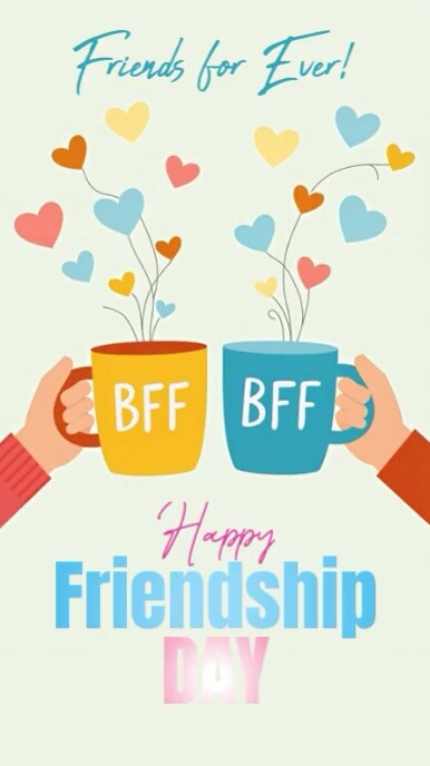 Yellow Professional Friendship Day Instagram Reel Template | PosterMyWall