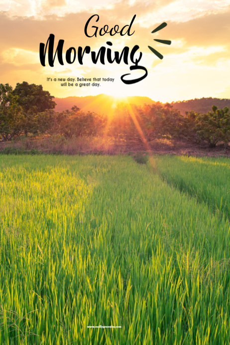 Yellow Professional Good Morning Templates Poster | PosterMyWall