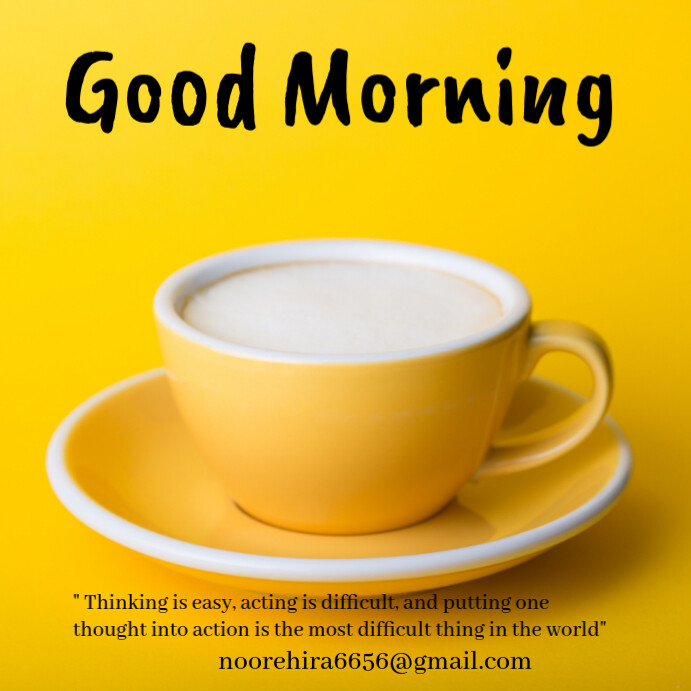 Copy of Yellow Professional Good Morning Wish Templates Instagram Post ...