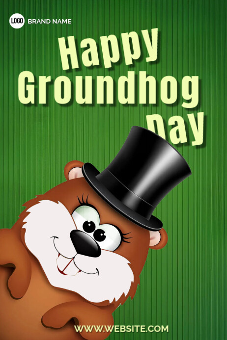 Copy of Yellow Professional Groundhog Day Poster | PosterMyWall