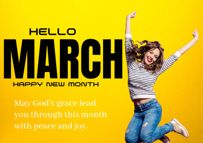 Yellow Professional Happy New Month A5 Template | PosterMyWall