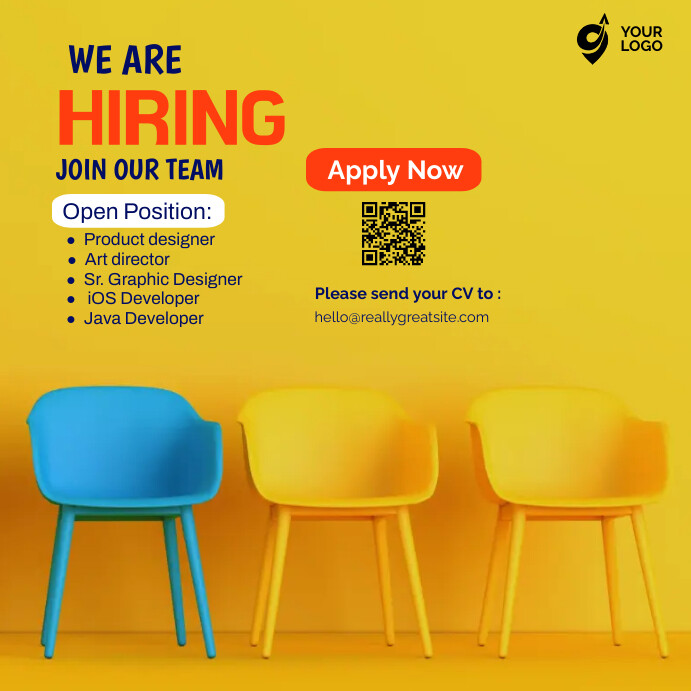 Copy of Yellow Professional Hiring Instagram Post | PosterMyWall