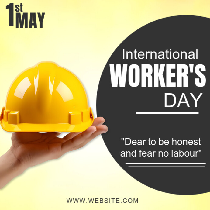 Copy of Yellow Professional International Workers Day Instagram Post ...