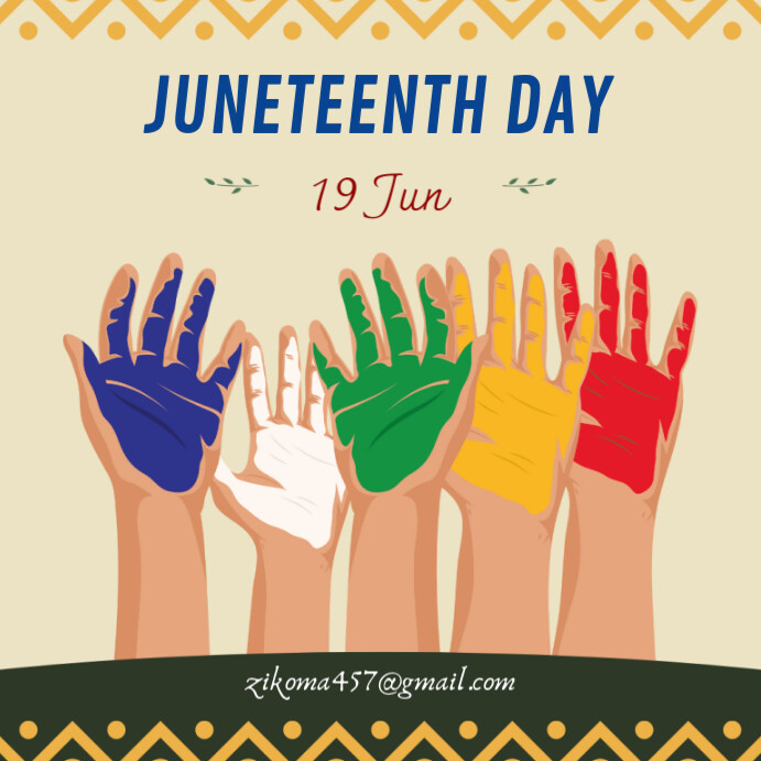 Yellow Professional Juneteenth Freedom Day Instagram Post Template ...