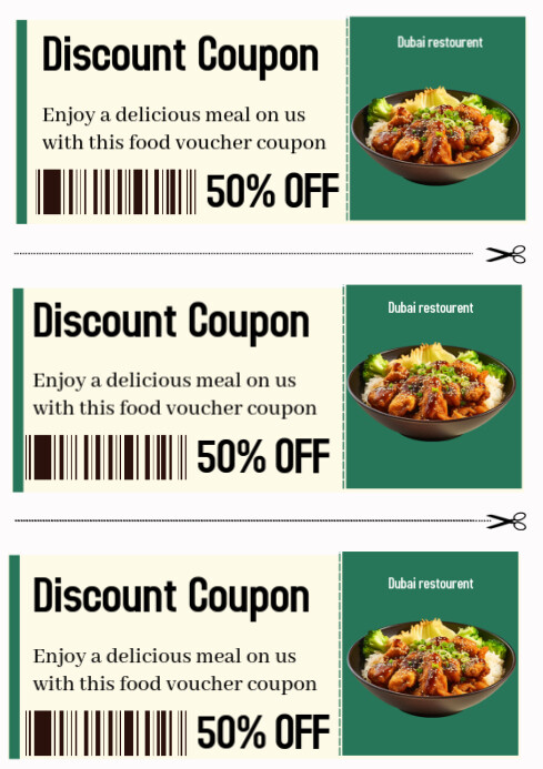 Copy of Yellow Professional Limited Time Restaurant Discount A4 ...