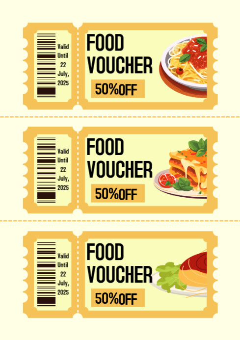 Yellow Professional Limited Time Restaurant Discount A4 Template ...