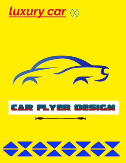 Yellow Professional Luxury Car Flyer (us Lett Template | PosterMyWall