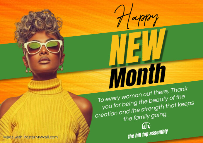 Yellow Professional New Month Flyers A4 Template | PosterMyWall
