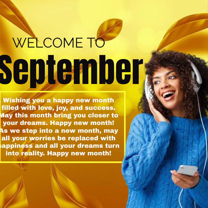 Plantilla de Yellow Professional New Month Instagram Post | PosterMyWall