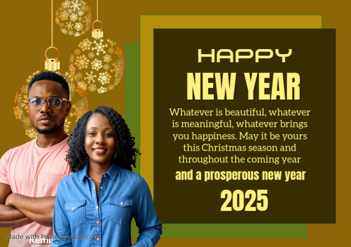 Yellow Professional New Year A5 Template | PosterMyWall