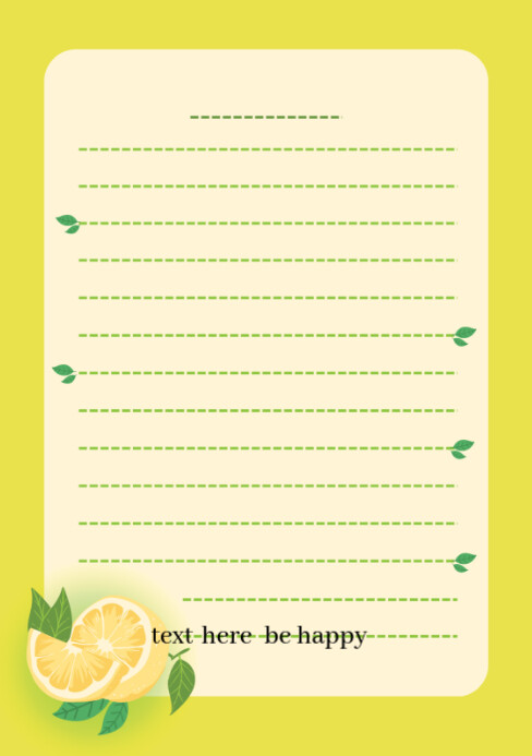 Yellow Professional Paper Background 2025 A5 Template | PosterMyWall