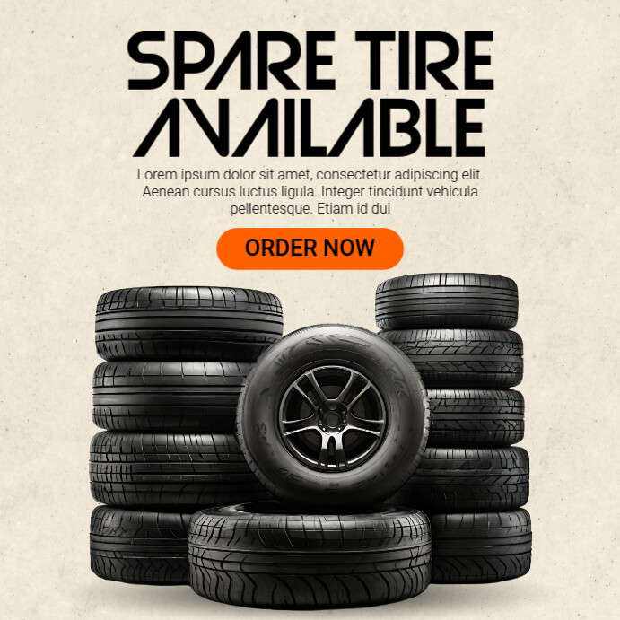 Copy of Yellow Professional Pare Tire Available Instagram Post ...