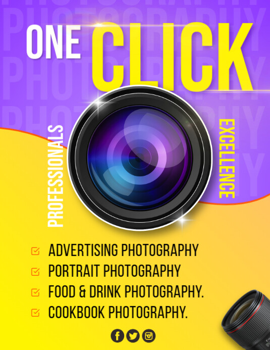 Yellow Professional Photoshoot Flyer (us Letter) Template | PosterMyWall