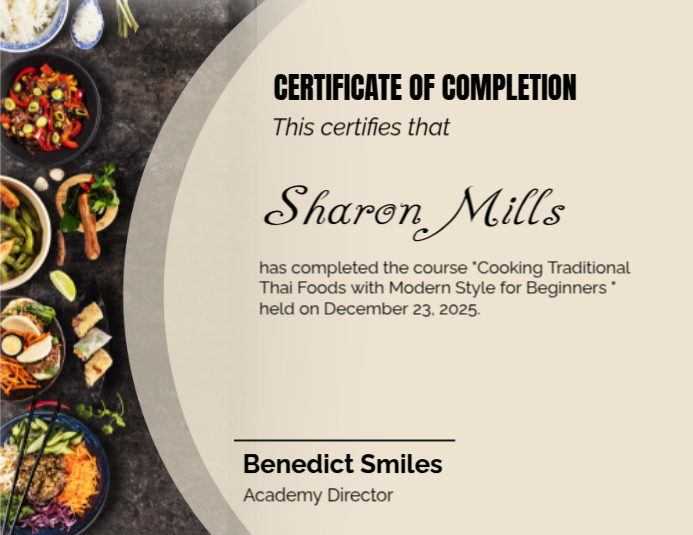 Yellow Professional Professional Food Training Certificate Flyer (us ...